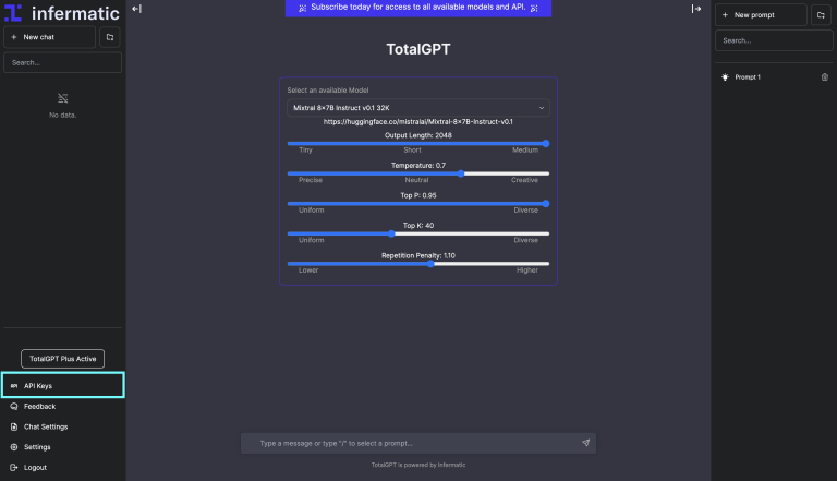 Using Infermatic.ai API with SillyTavern - Infermatic