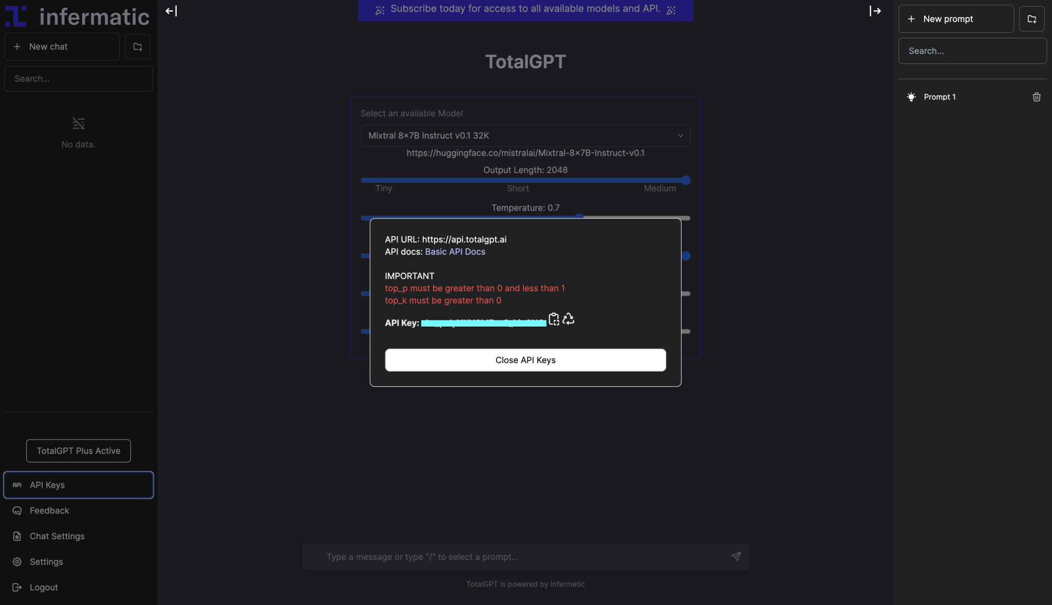 Using Infermatic.ai API with SillyTavern - Infermatic
