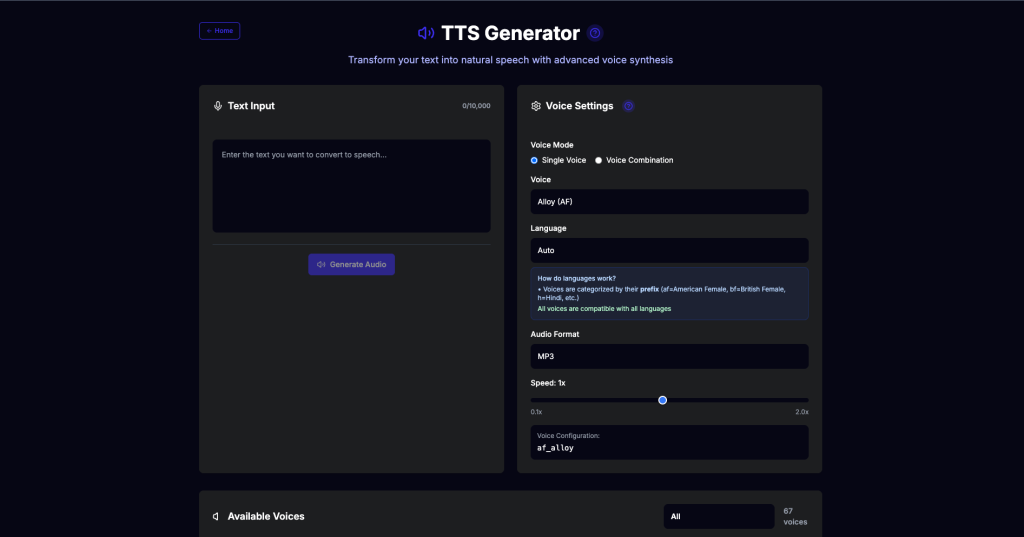 How to use Kokoro 82M - TTS Model - Infermatic.ai